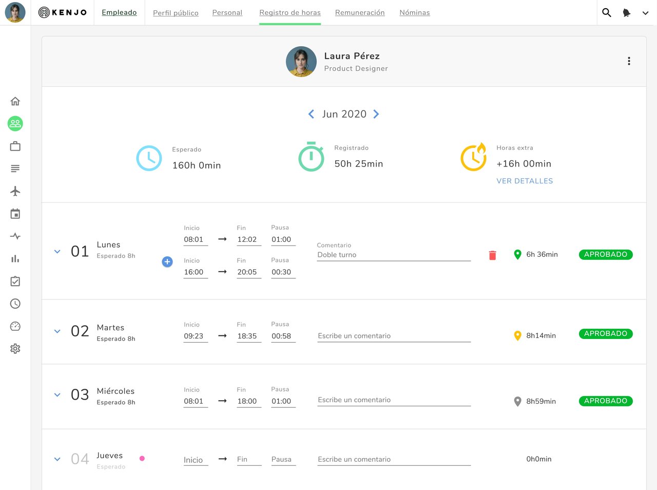 Plantilla base de datos de empleados en Excel