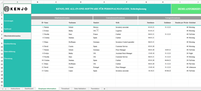 Kostenlose Schichtplan Excel Vorlage