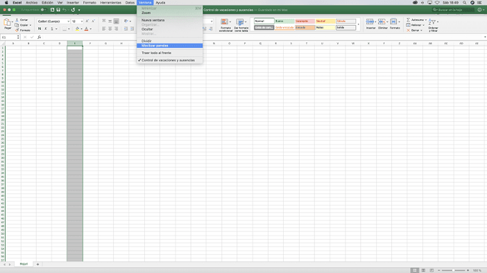 Excel employee time off tracker template